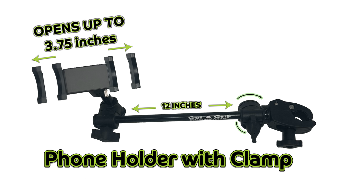 Clamp to Claw Phone Holder 12" long – Get A Grip Tools